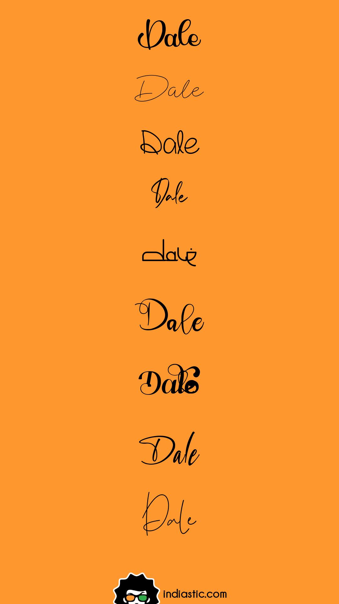 Dale Name Meaning
