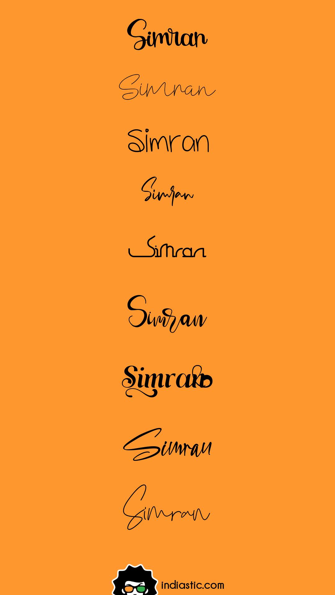 Simran Name 3d Wallpaper