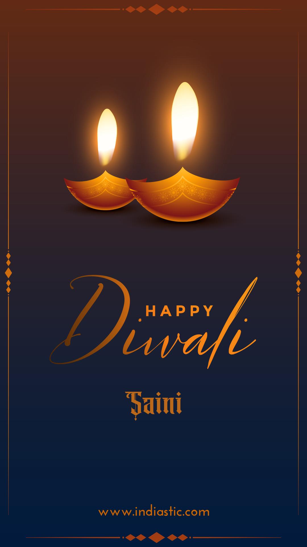 Happy Diwali Saini Image