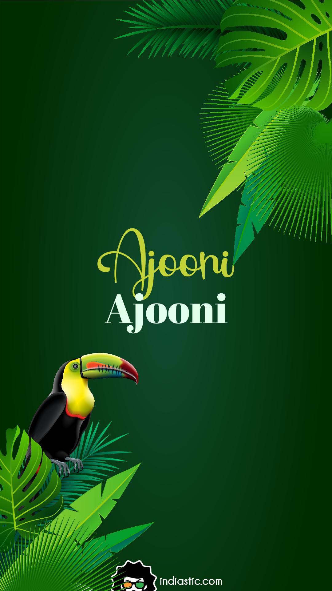 Jungle theme story image with Ajooni name