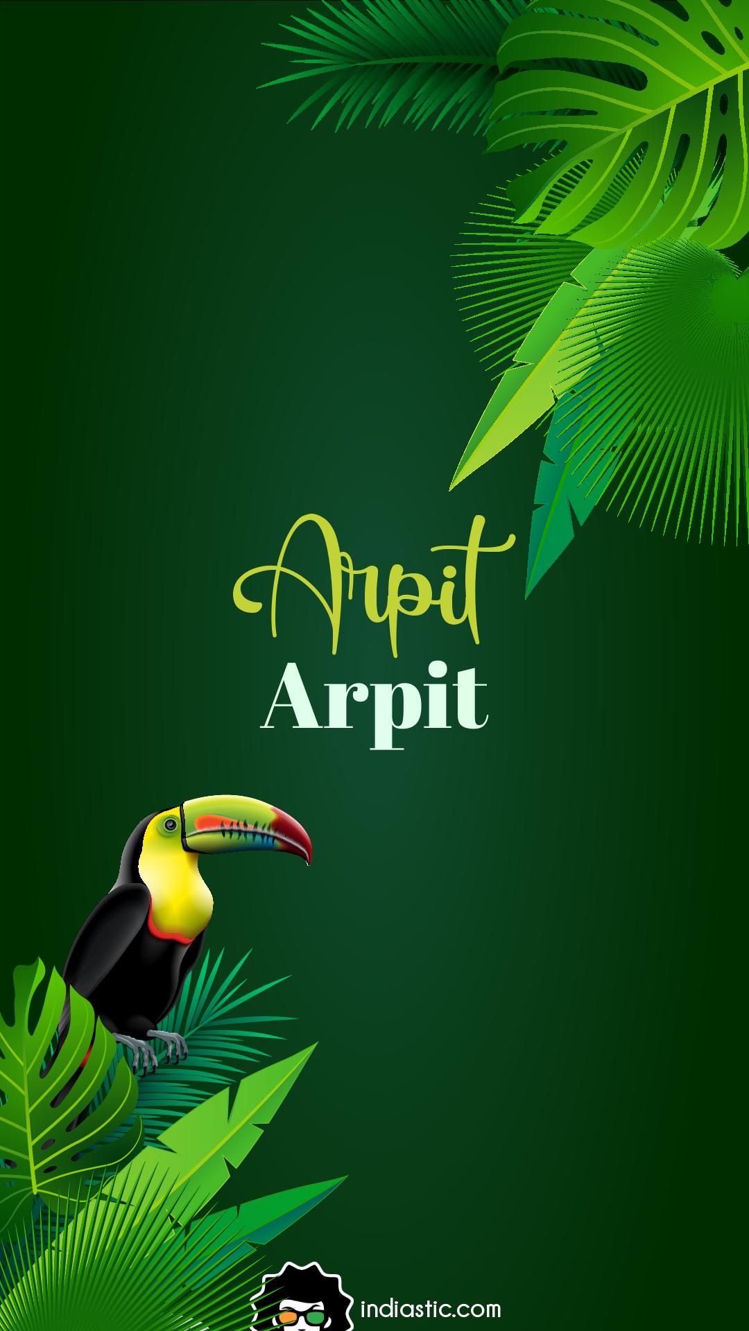 Arpit Name Logo