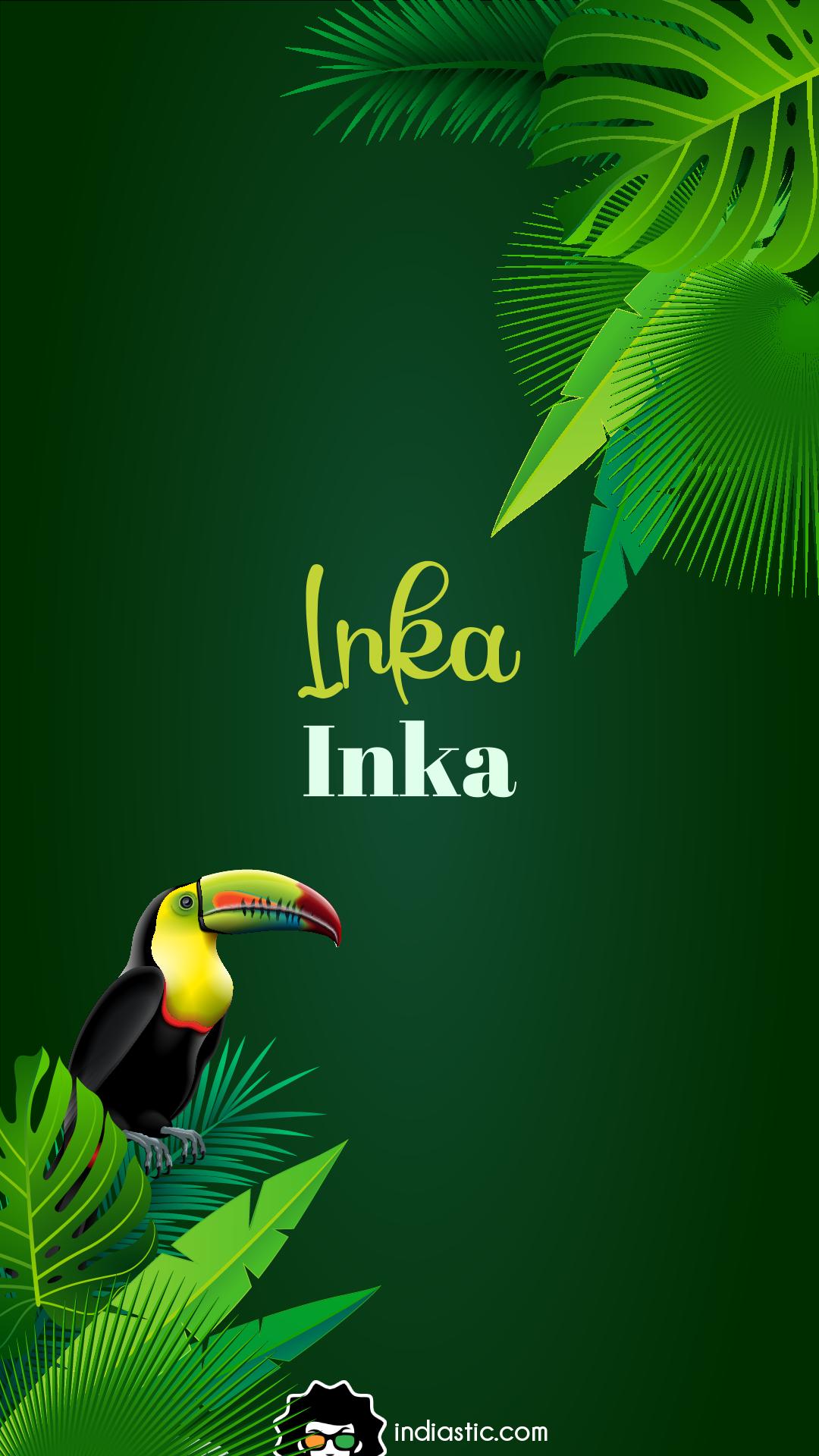 Jungle theme story image with Inka name