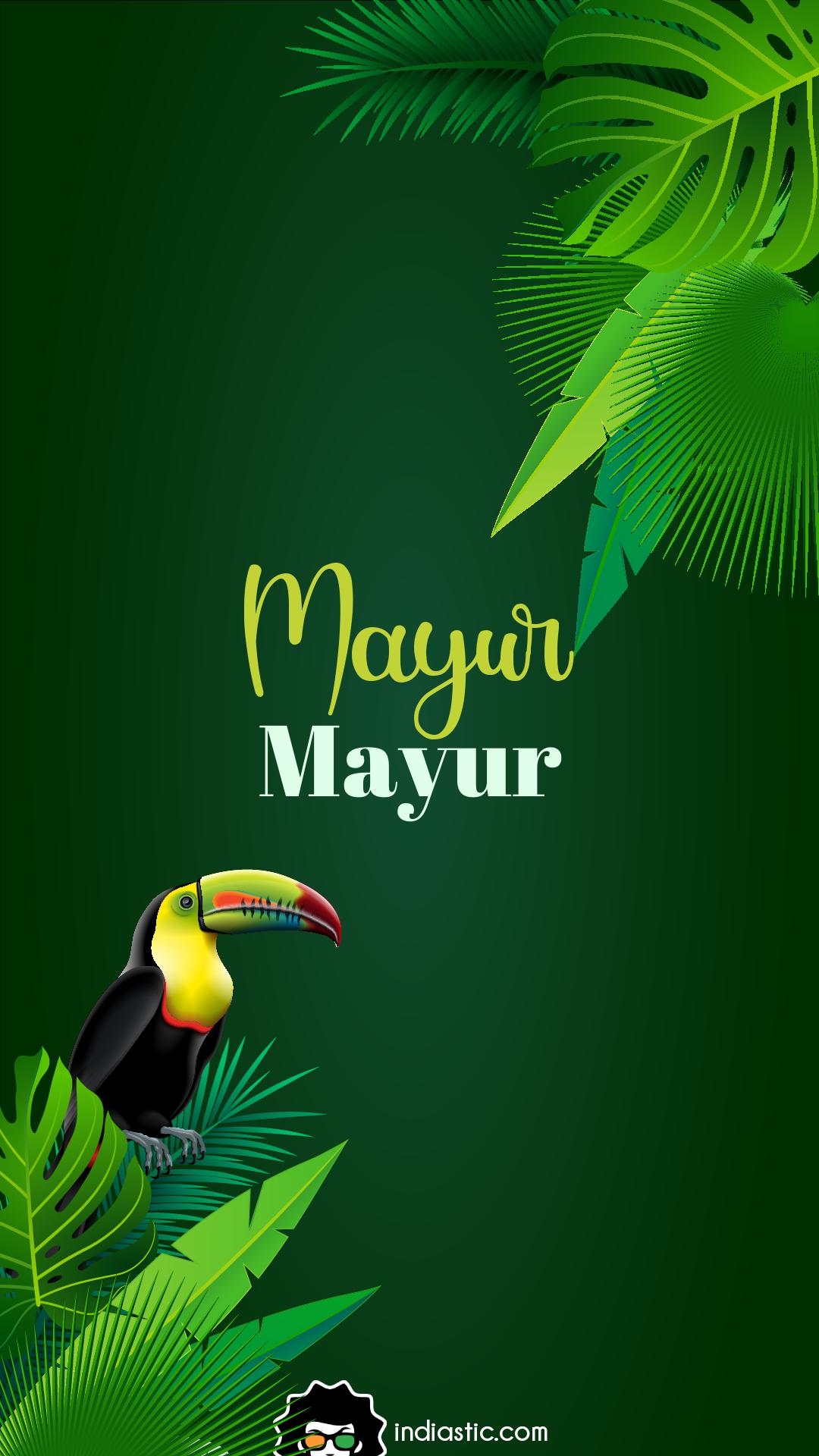 Jungle theme story image with Mayur name