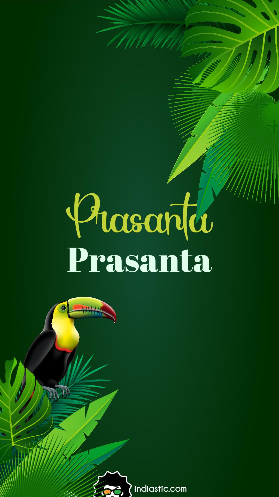 Jungle theme story image with Prasanta name
