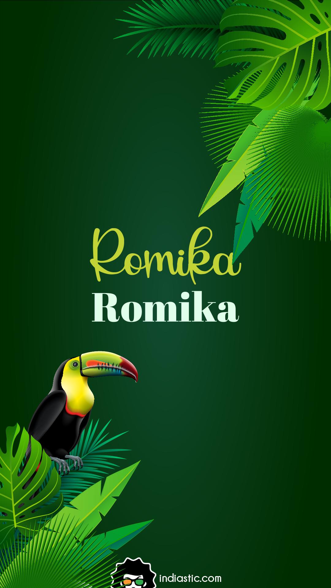 Jungle theme story image with Romika name