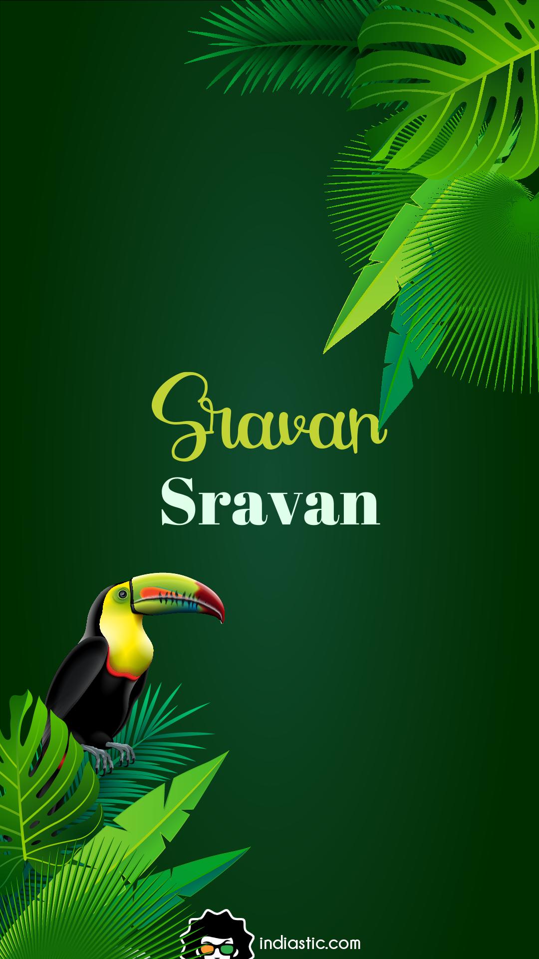 Jungle theme story image with Sravan name