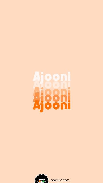 Jungle theme story image with Ajooni name