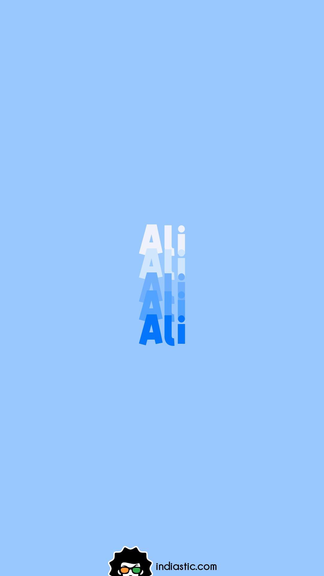 Ali Name Wallpaper